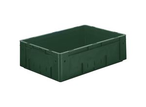 4031022030863 - Schwerlast-Euro-Behälter Polypropylen Volumen 31 l LxBxH 600 x 400 x 175 mm Wände geschlossen Boden geschlossen grün VE 2 Stk kaiserkraft