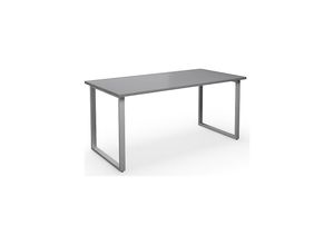 4061753263018 - Mehrzwecktisch DUO-O gerade Platte Tiefe 800 mm Breite 1600 mm lichtgrau   silber kaiserkraft