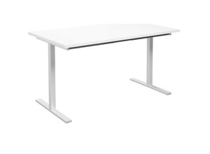 4061753263629 - Mehrzwecktisch DUO-T gerade Platte HxT 740 x 800 mm Breite 1400 mm weiß weiß kaiserkraft