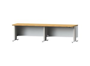 4014641338299 - Elektrisch höhenverstellbare Werkbank Plattentiefe 800 mm Buchemassivplatte Breite 2800 mm ANKE