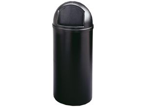0086876157024 - Abfallbehälter (PE) feuerhemmend Volumen 57 l HxØ 930 x 390 mm schwarz Rubbermaid