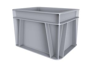 4250686298994 - Euro-Stapelbehälter Volumen 3 l LxBxH 200 x 150 x 145 mm PP grau ab 10 Stk kaiserkraft