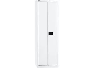 5020073765649 - BISLEY UNIVERSAL Flügeltürenschrank HxBxT 1950 x 600 x 400 mm 4 Fachböden 5 Ordnerhöhen verkehrsweiß