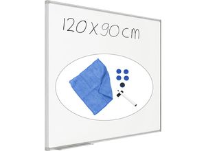 8712752112703 - eurokraft basic Whiteboard-Sets inkl Zubehör Stahlblech lackiert BxH 1200 x 900 mm