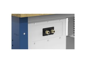 4024733016844 - Druckluftbox mit 2 Anschlüssen inkl Schlauch passend nur für Werkbank mit Traglast 2000 kg kaiserkraft