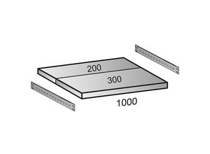 4260035211772 - Fachboden für Industriesteckregal Bodenbreite 1000 mm Tiefe 500 mm kaiserkraft