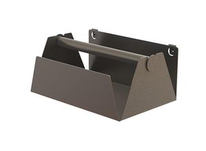 4021177217929 - Edelstahl-Rollenhalter für Edelstahl-Lochwand LxBxH 241 x 165 x 105 mm kaiserkraft