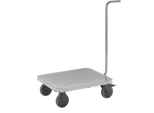 4007537123703 - Edelstahl-Griffroller Radsatz Kunststoff Tragfähigkeit 150 kg kaiserkraft