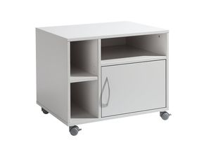 4061753011893 - eurokraft pro Unterschrank mobil HxBxT 595 x 700 x 570 mm lichtgrau RAL 7035