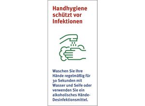 4061466098495 - Rettungszeichen VE 10 Stk Handhygiene LxH 70 x 150 mm kaiserkraft