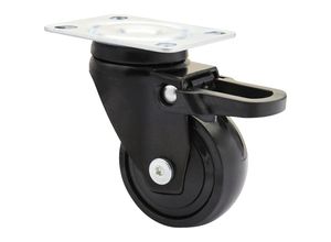 4001073251043 - Möbelrolle 3C-Serie Radbreite 20 mm VE 4 Stk Ø 50 mm Lenkrolle mit Total-Feststeller Wagner