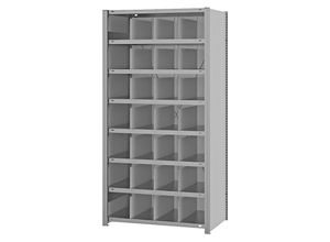 4250623719360 - Fächer-Regal Regalhöhe 2000 mm Grundregal Breite x Tiefe 1060 x 535 mm hofe