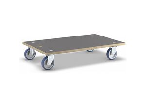 4001073381054 - Transportroller MaxiGRIP rechteckig mit FSC®-Zertifizierung LxBxH 780 x 490 x 150 mm Tragfähigkeit 500 kg Wagner
