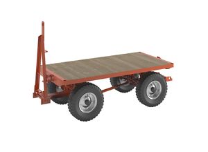 4260267060858 - Schlepperanhänger 4-Rad-Achsschenkel-Lenkung Tragfähigkeit 5 t Ladefläche 20 x 10 m Luftreifen kaiserkraft
