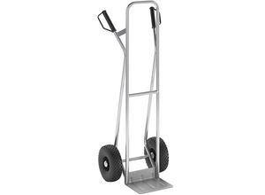 4054666002010 - eurokraft pro Sackkarre aus Aluminium Modell L für Großes und Sperriges mit komfortabler Luftbereifung