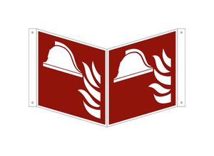 4061466070231 - Brandschutzzeichen Mittel und Geräte zur Brandbekämpfung VE 10 Stk Kunststoff Nasenschild 200 x 200 mm kaiserkraft