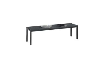 4025314086072 - Garderobenbank BASIC Kunststoffleisten Länge 1500 mm schwarzgrau C+P