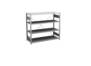 4250623774802 - Sideboard-Steckregal verzinkt Höhe 1200 mm 4 Böden Grundregal Bodentiefe 500 mm Fachlast 185 kg hofe