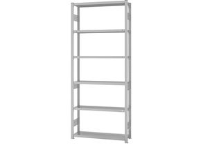 4061753027054 - eurokraft pro System-Steckregal Bauart mittelschwer kunststoffbeschichtet Regalhöhe 2500 mm Grundregal Breite x Tiefe 1000 x 300 mm
