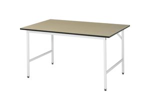 4040376968272 - Arbeitstisch höhenverstellbar Gestell 30 x 30 mm MDF-Platte BxT 1500 x 1000 mm lichtgrau RAU