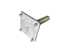 4055381649436 - Bodenrohr zum Einbetonieren für 2er-Scooter-Parker inkl Schrauben und Platte kaiserkraft