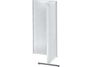 4014641154875 - Industrie-Trennwandsystem Eck-Kombination rechtsseitig 90° lichtgrau ANKE