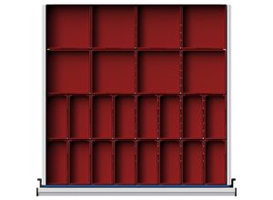 4014641063245 - Kunststoff-Kleinteilekasten 24teilig für Schrankbreite 760 mm für Schubladenhöhe 90 - 150 mm ANKE