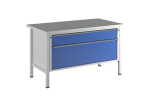 4014641017446 - Werkbank Gestellbauweise Serie V 2 XXL-Schubladen Höhe 890 mm Universalplatte ANKE