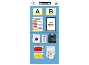 5025480059282 - Regal-Infoboard Doppelmarkierung Erste Hilfe HxB 2000 x 900 mm blau kaiserkraft