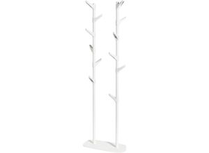 8713147972230 - Garderobenständer höhenverstellbar mit 12 Haken HxBxT 1710 x 550 x 250 mm kaiserkraft