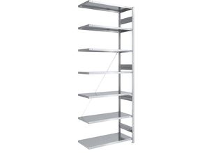 4061753027481 - eurokraft pro Schwerlast-Steckregal verzinkt Regalhöhe 3000 mm Anbauregal BxT 1000 x 600 mm