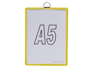 3377991550041 - Hänge-Klarsichttasche für Format DIN A5 gelb VE 10 Stk Tarifold