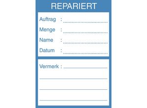 4061466048797 - Qualitätskennzeichen Folie LxH 62 x 88 mm VE 10 Stk Repariert kaiserkraft