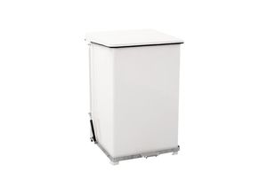 8713631058150 - Industrie-Treteimer Stahlblech weiß RAL 9016 Volumen 152 l HxBxT 780 x 535 x 538 mm kaiserkraft