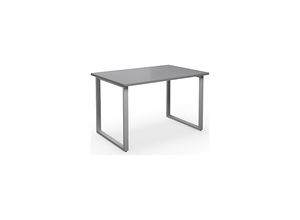 4061753262653 - Mehrzwecktisch DUO-O gerade Platte Tiefe 800 mm Breite 1200 mm lichtgrau   silber kaiserkraft
