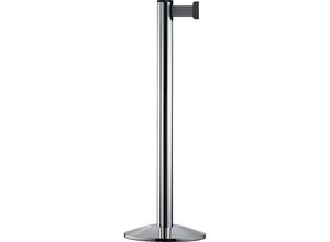 4045806180224 - Gurtpfosten Beltrac EXTEND Aluminium Pfosten Chrom poliert Gurt silbergrau kaiserkraft
