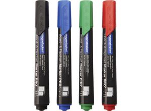 4013695056852 - Board- und Flipchartmarker sortiert je 6 x blau rot grün schwarz VE 24 Stk magnetoplan