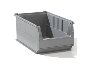 4009292801513 - Sichtlagerkasten aus PE-Regenerat LxBxH 350 x 205 x 145 mm grau VE 14 Stk kaiserkraft