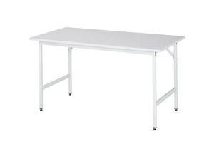 4040376035974 - Arbeitstisch höhenverstellbar Gestell 30 x 30 mm melaminharzbeschichtete Platte BxT 1500 x 800 mm lichtgrau RAU 4040376035974 - Arbeitstisch höhenverstellbar Gestell 30 x 30 mm melaminharzbeschichtete Platte BxT 1500 x 800 mm lichtgrau RAU