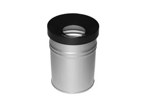 4260058012134 - Abfallbehälter selbstlöschend Volumen 16 l HxØ 340 x 245 mm neusilber kaiserkraft