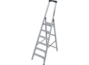 4009199135049 - Schwerlast-Stehleiter einseitig begehbar bis 225 kg 6 Stufen inkl Plattform KRAUSE