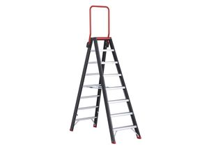 8711563135291 - Altrex - Taurus tdo - beidseitig begehbare Steh- Stufenleiter tdo 2x8 mit Bügel