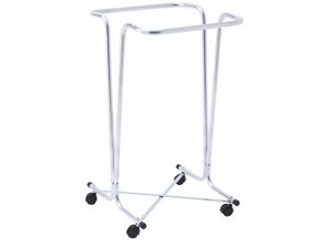 3234640034119 - Müllsackträger mit Rollen Volumen bis 110 l silber Mottez