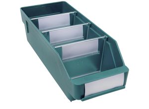 4250621500212 - Regalkasten aus hochschlagfestem Polypropylen grün LxBxH 300 x 118 x 95 mm VE 30 Stk STEMO