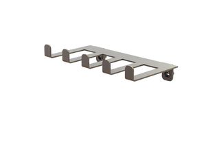 4021177217943 - Edelstahl-Werkzeughalter für Schraubendreher für Edelstahl-Lochwand LxBxH 130 x 75 x 35 mm kaiserkraft