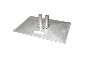 4061753044082 - Stahl-Fußplatte verzinkt für Mobilzaun Länge x Breite 700 x 500 mm Schake