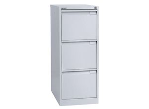 5020073205312 - BISLEY Hängeregistraturschrank 1-bahnig 3 Schübe DIN A4 weißaluminium