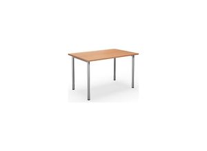 4061753261861 - Mehrzwecktisch DUO-C gerade Platte HxT 700 - 800 x 800 mm Breite 1200 mm Buche silber kaiserkraft