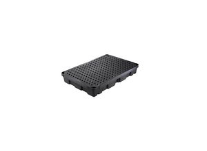 5055644211898 - Kleingebinde-Palettenwanne aus Polyethylen (LDPE) Volumen 100 l mit PE-Rost kaiserkraft
