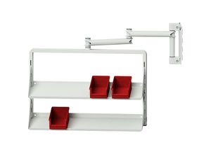 4014641239657 - Schrägablage für Grundschwenkrahmen Schrägablage 20° lichtgrau BxT 651 x 160 mm ANKE